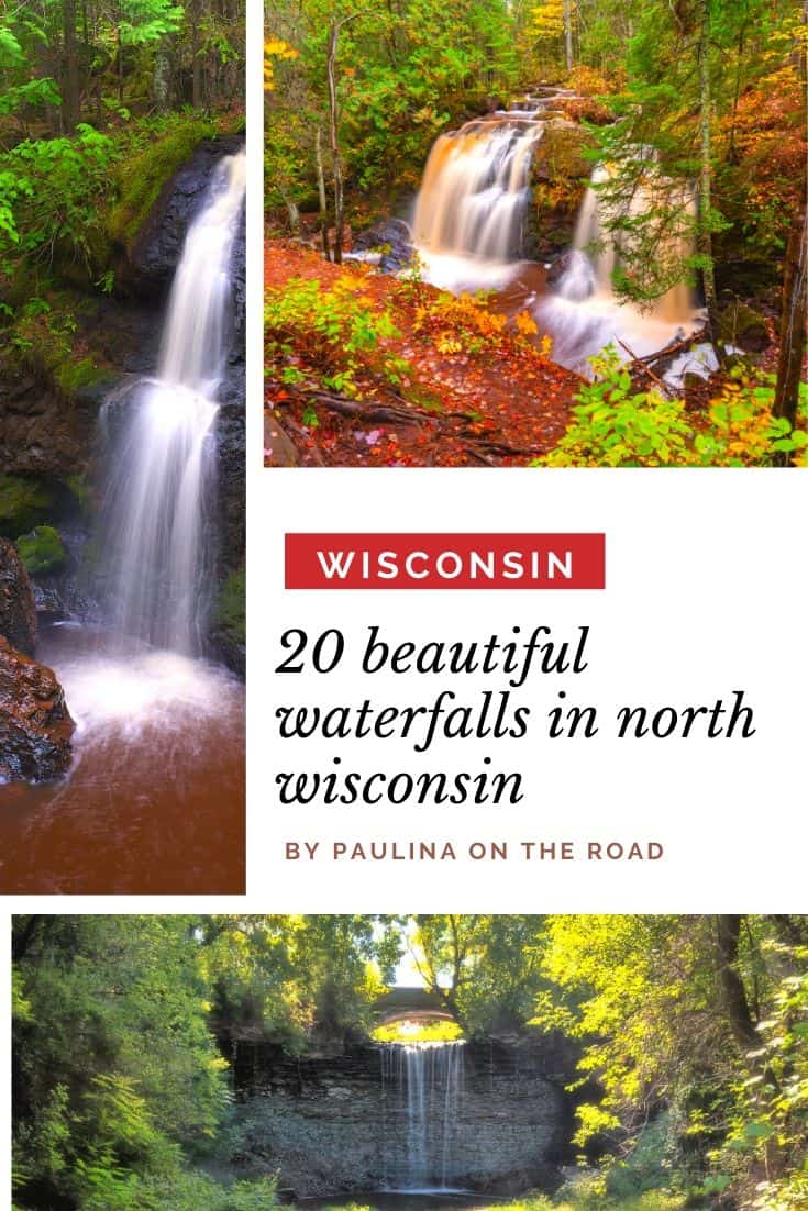 20 Most Beautiful Waterfalls in Northern Wisconsin - Paulina on the road