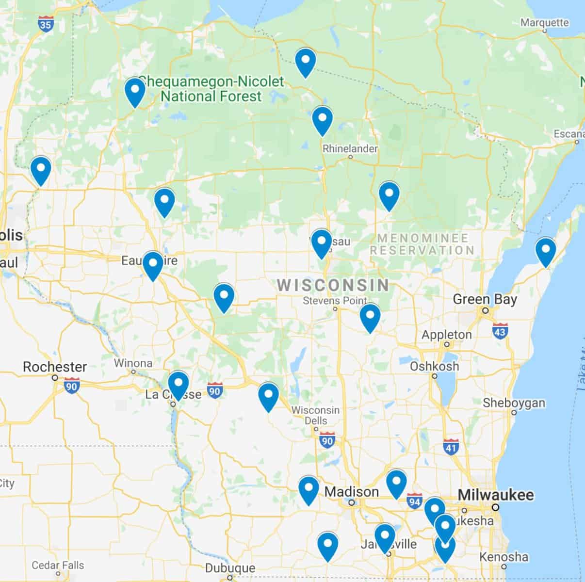 20 Best Mountain Bike Trails in Wisconsin - Paulina on the road