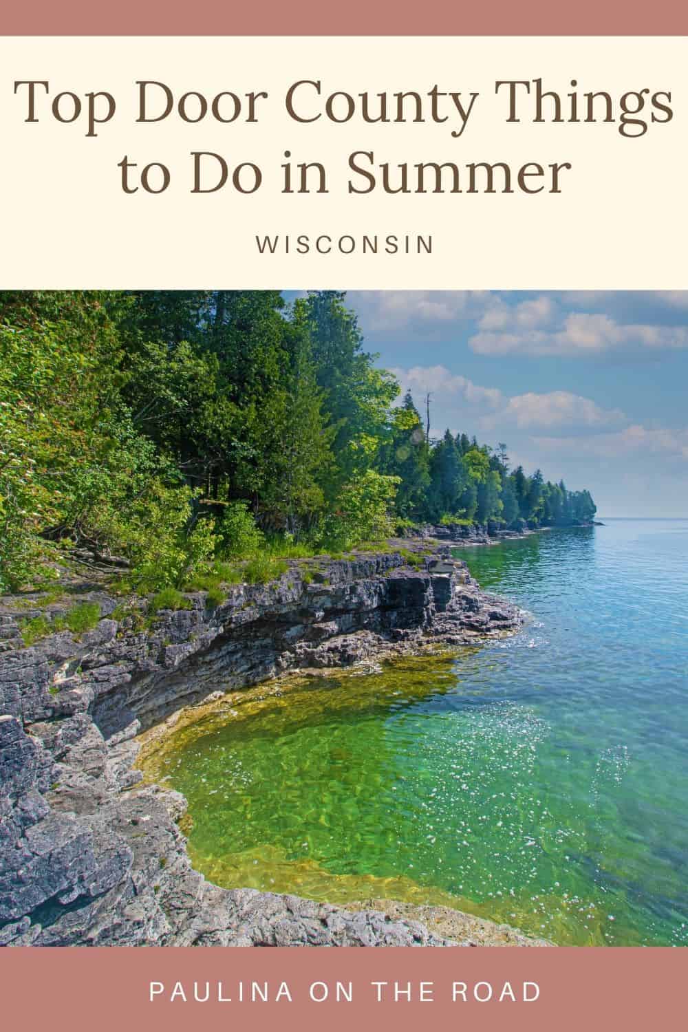 12 Top Door County Things to Do in Summer - Paulina on the road