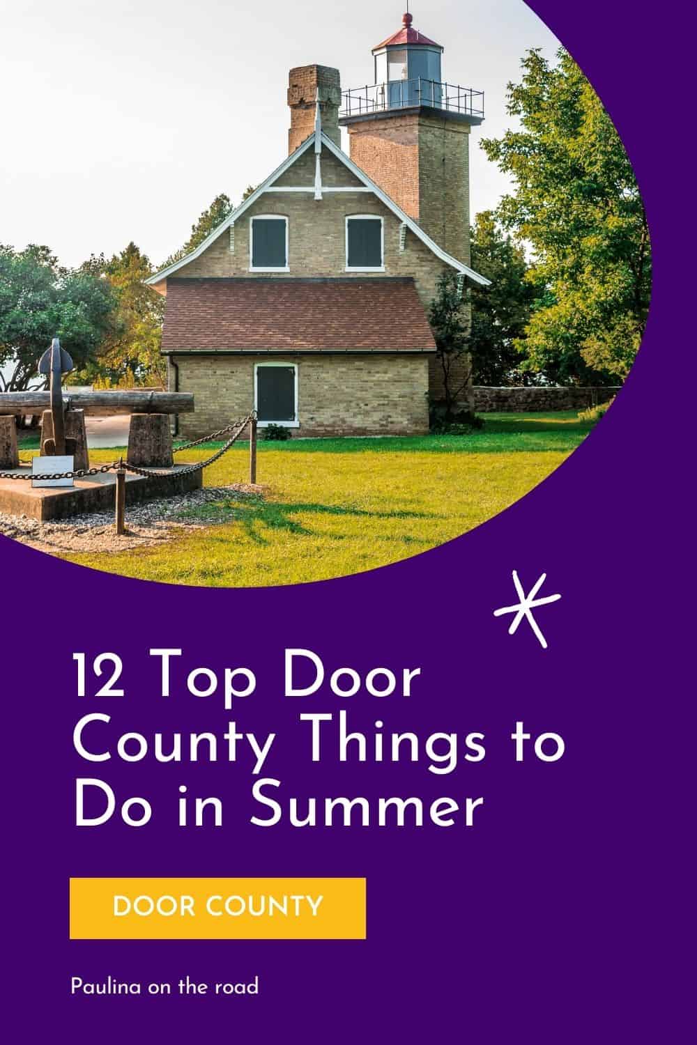 12 Top Door County Things to Do in Summer - Paulina on the road
