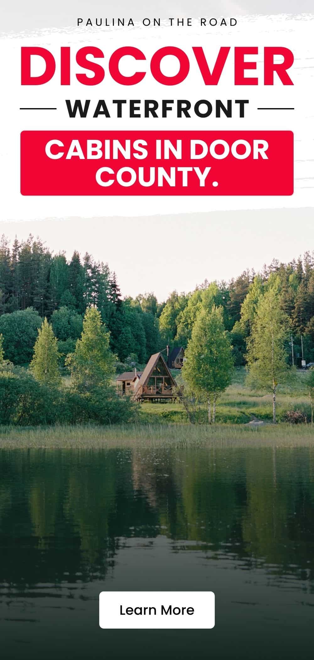 10 Top Door County Cabins On The Water - Paulina on the road