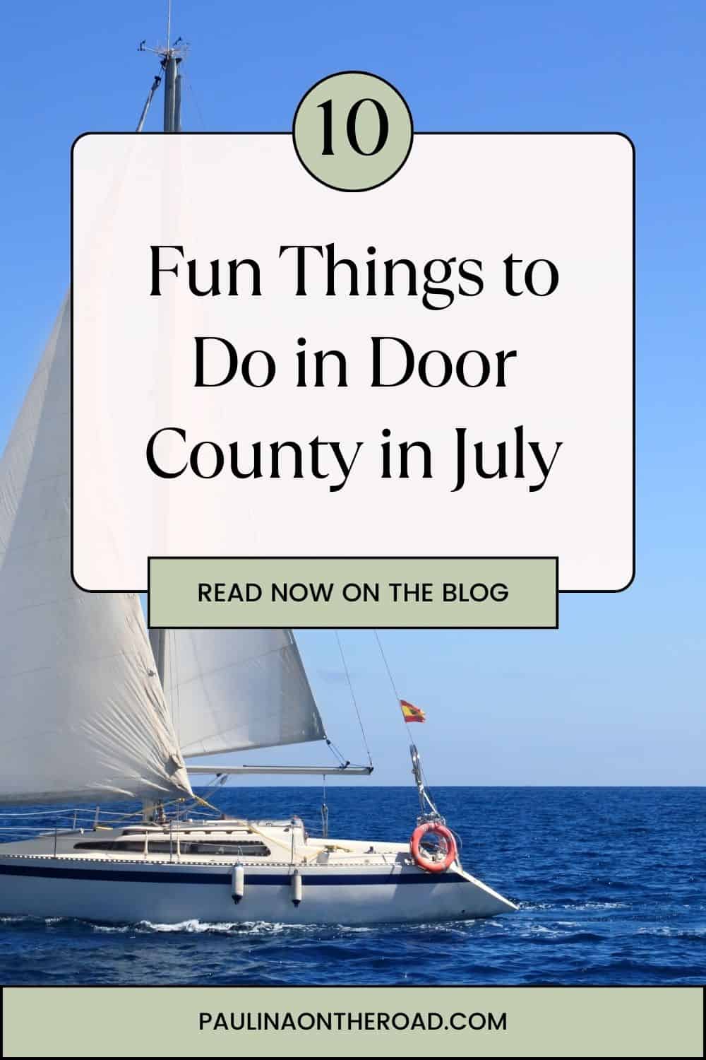 10 Fun Things to do in Door County in July - Paulina on the road