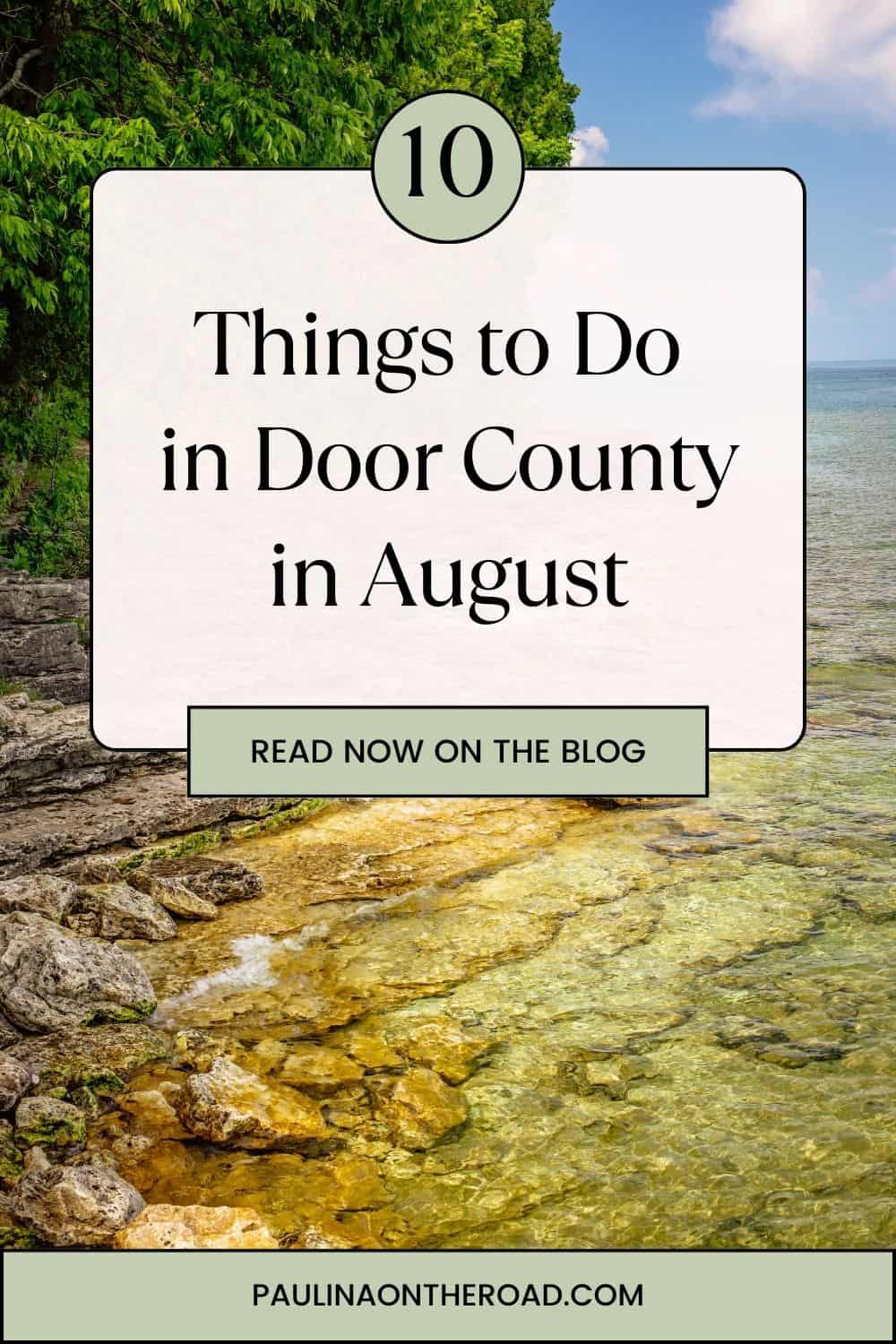 10 Things to Do in Door County in August - Paulina on the road